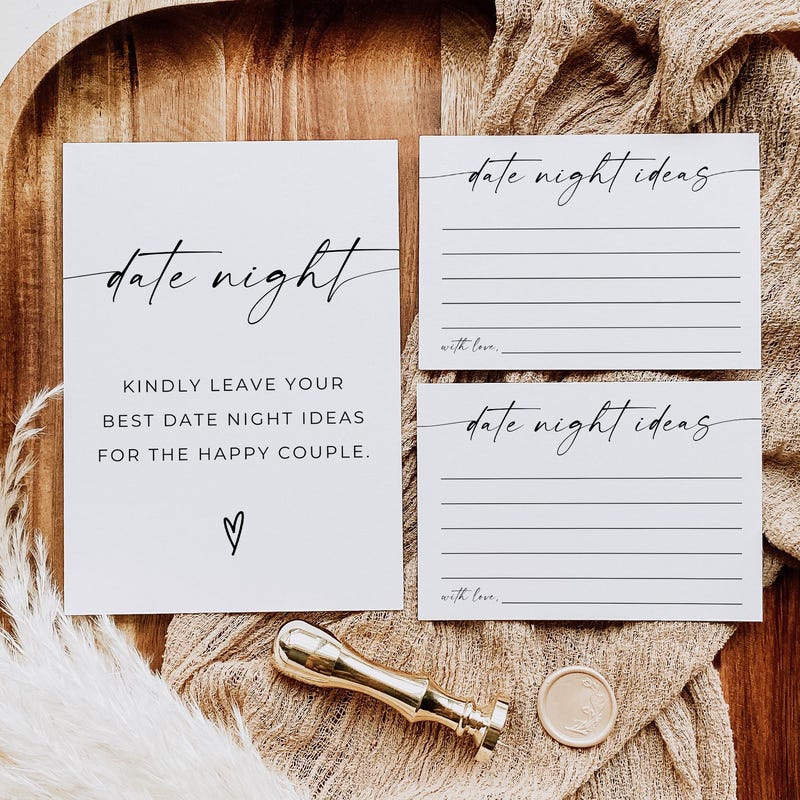 Date Night Ideas Sign - Etsy