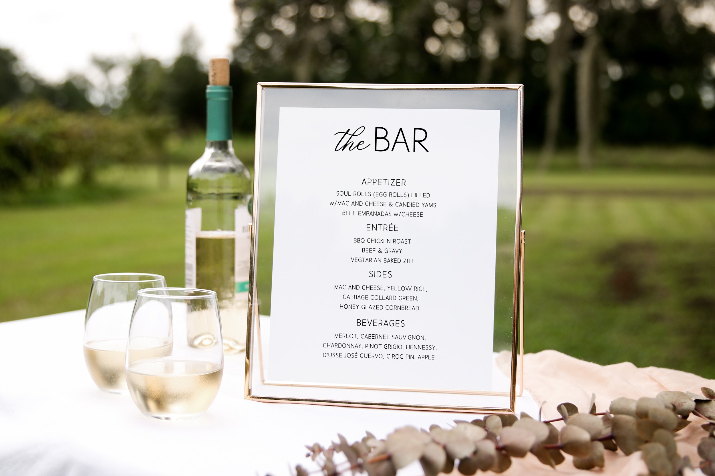 Modern Wedding Bar Menu Template Wedding Bar Menu - Etsy