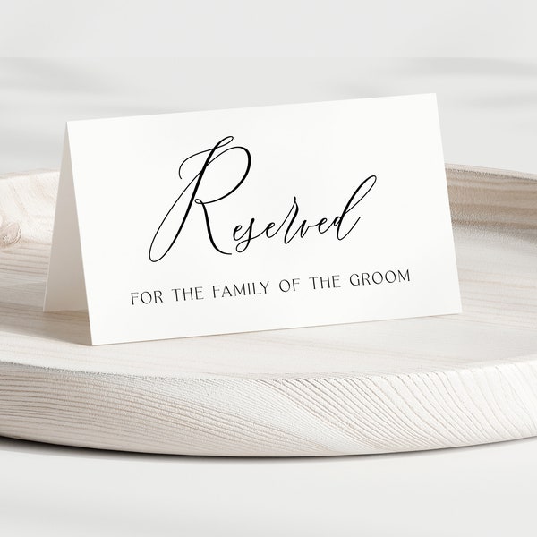 Reserved Table Tent - Etsy