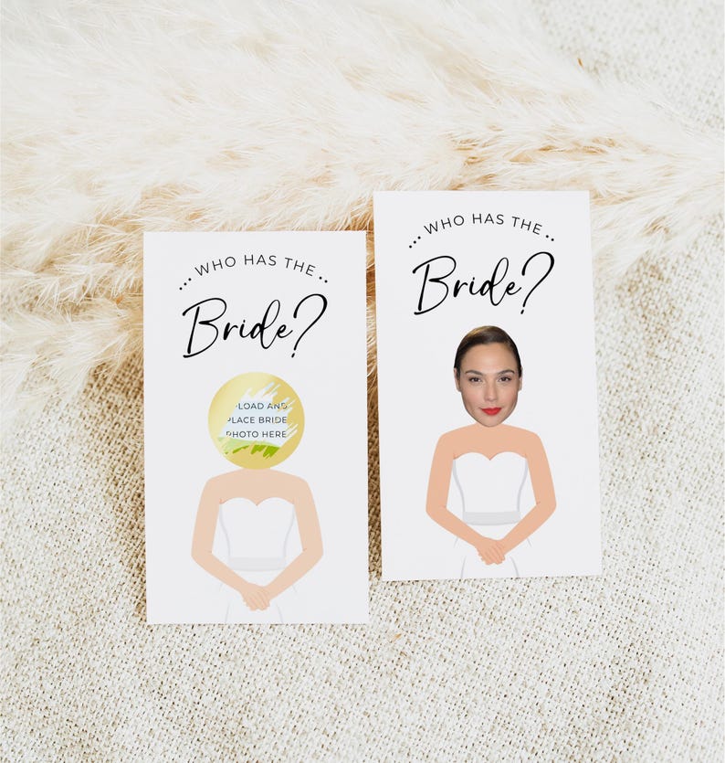 Celebrity Who Has the Bride Game, Scratch-off Find the Bride ...