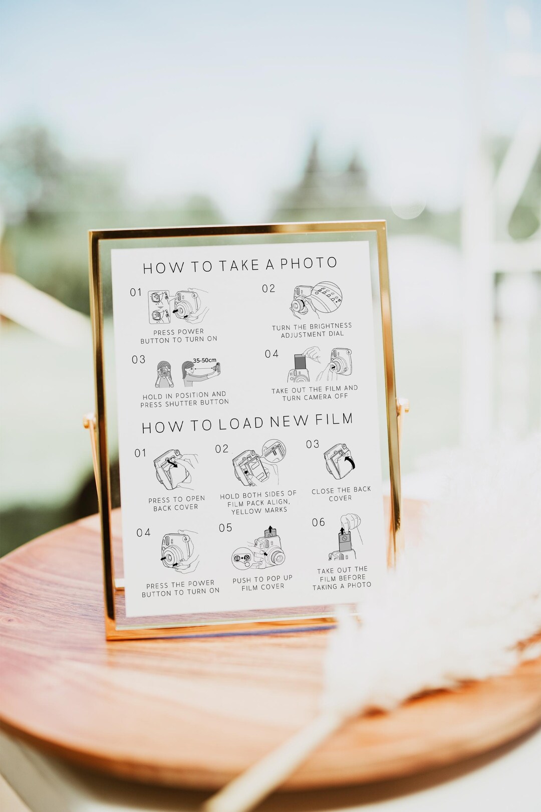 PRINTED + SHIPPED Instax Mini 9 Photo Instructions Sign, How to Load ...