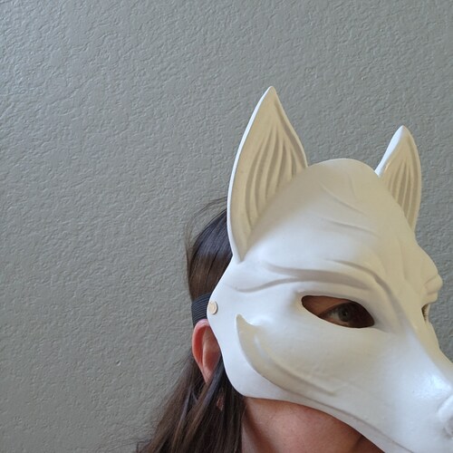 Kitsune Mask Fox Cosplay Mask Mask Replica Mask - Etsy