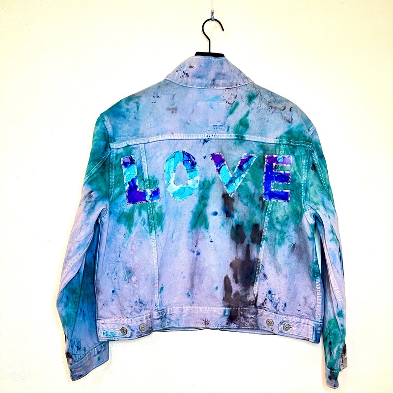 Tie Dye Denim Jacket - Etsy