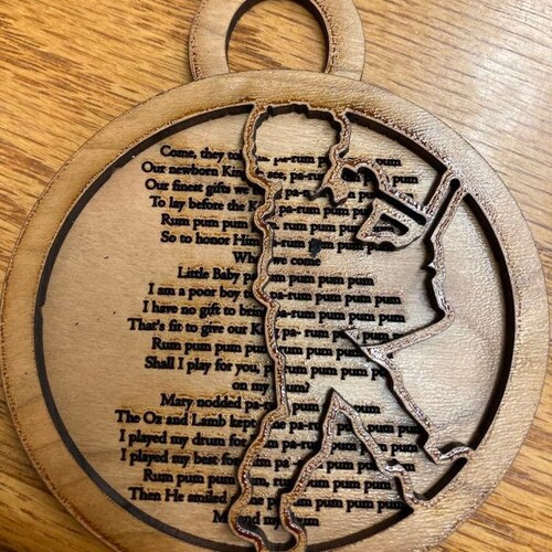 Handmade Little Drummer Boy Decor Rustic Christmas Song Wall - Etsy