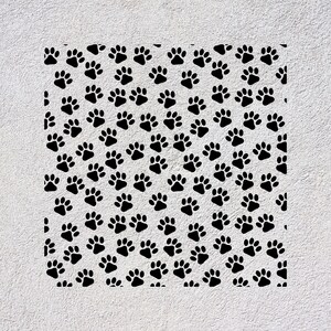 Paw Seamless Pattern SVG Cut Files Dog Paw Background Vector Clip Art ...