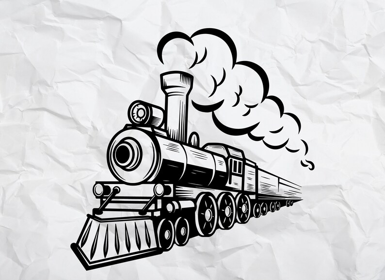 Train Svg Locomotive Svg Model Train Svg Train Clipart Locomotive ...