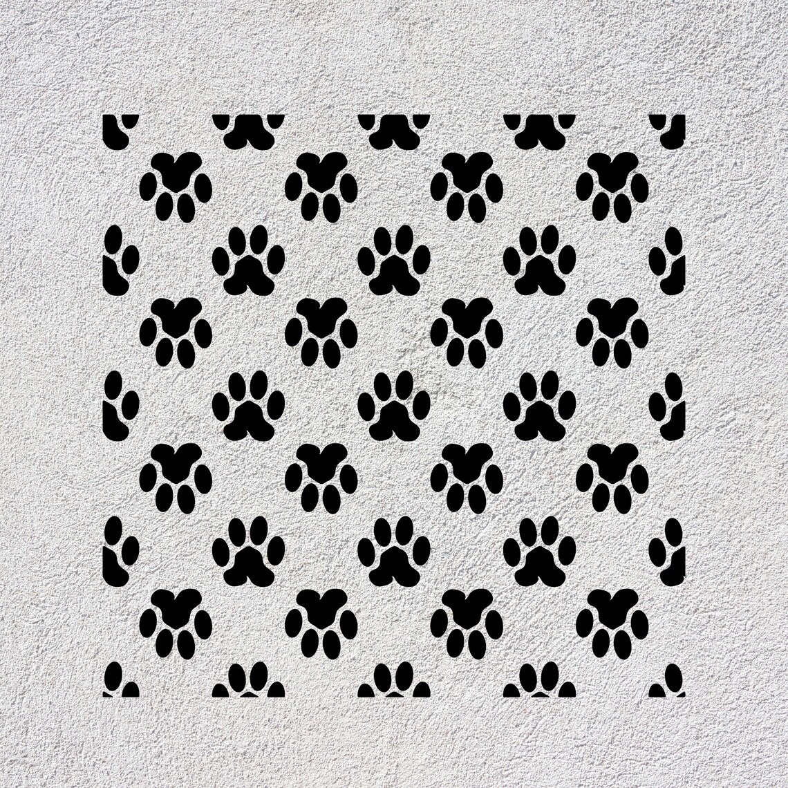 Paw Seamless Pattern SVG Cut Files Dog Paw Background Vector Clip Art ...