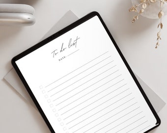 Daily to Do List Daily Checklist Daily Checklist Digital - Etsy