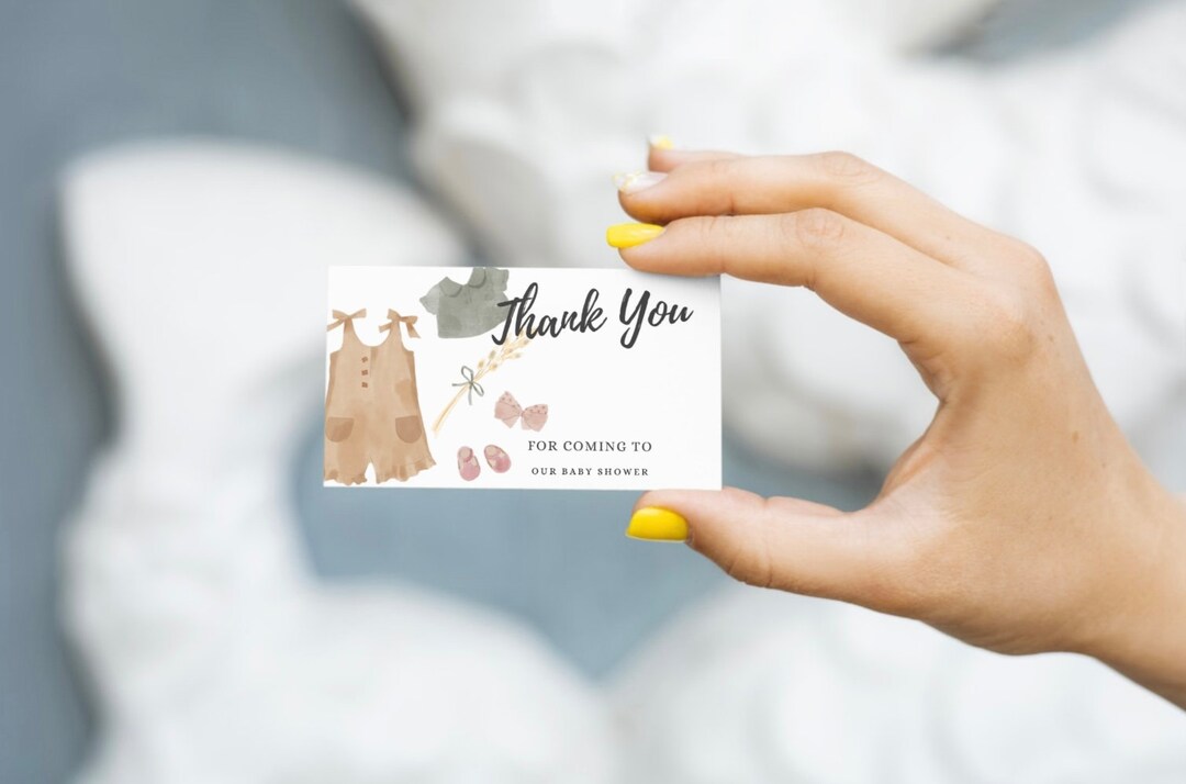 Appreciation Overflow Thank You Baby Shower Card, Thank You for ...
