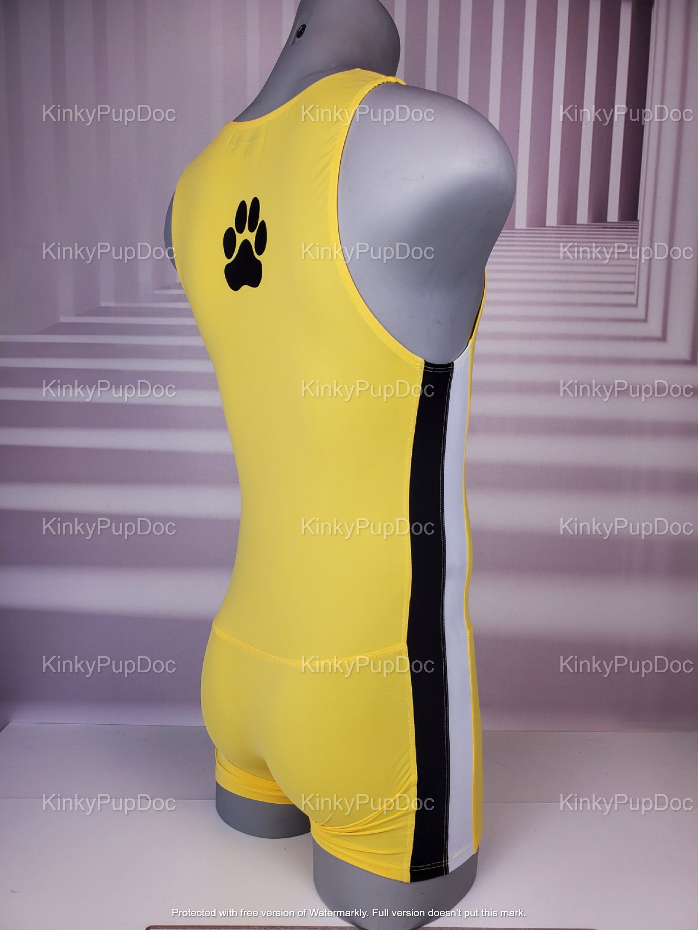 Erotic Singlet Pup Sexy Kinky Fetish Party Outfit. Cruise Unisex Gay Sex Role Play Gear Rubber ...