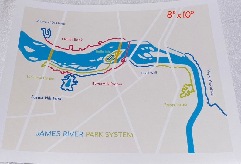 James River Park System - Etsy