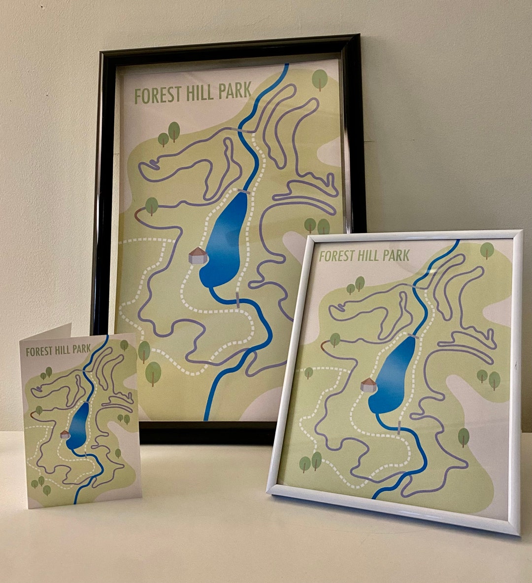Forest Hill Park Trail Map, Richmond Virginia - Etsy