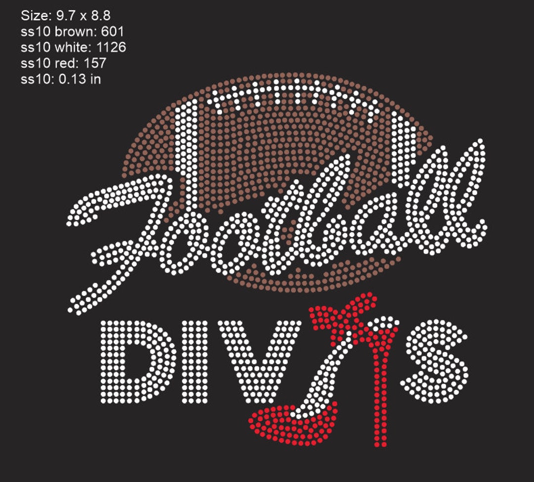 Football Divas Rhinestone SVG Design - Etsy