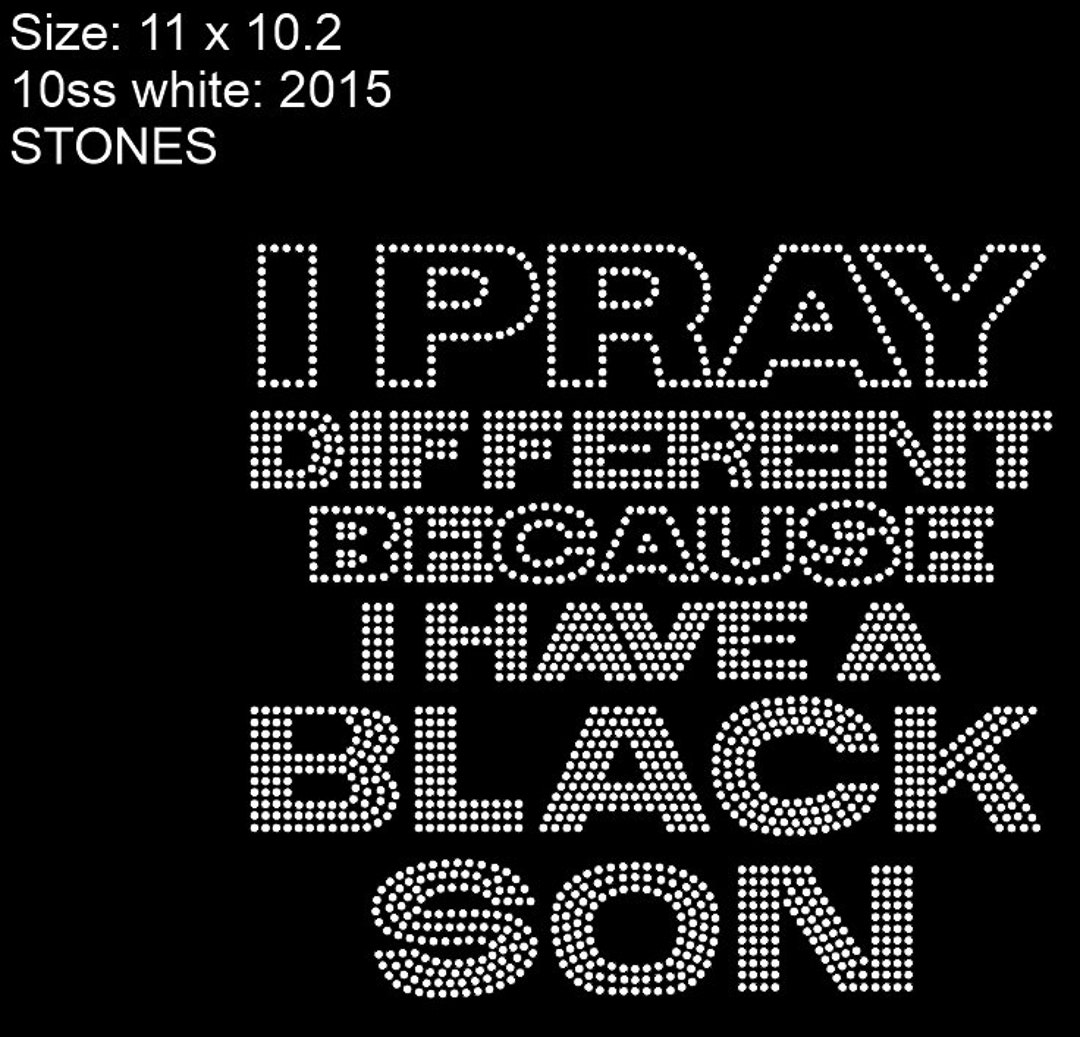 I Pray Different Svg Instant Download Rhinestone Design - Etsy