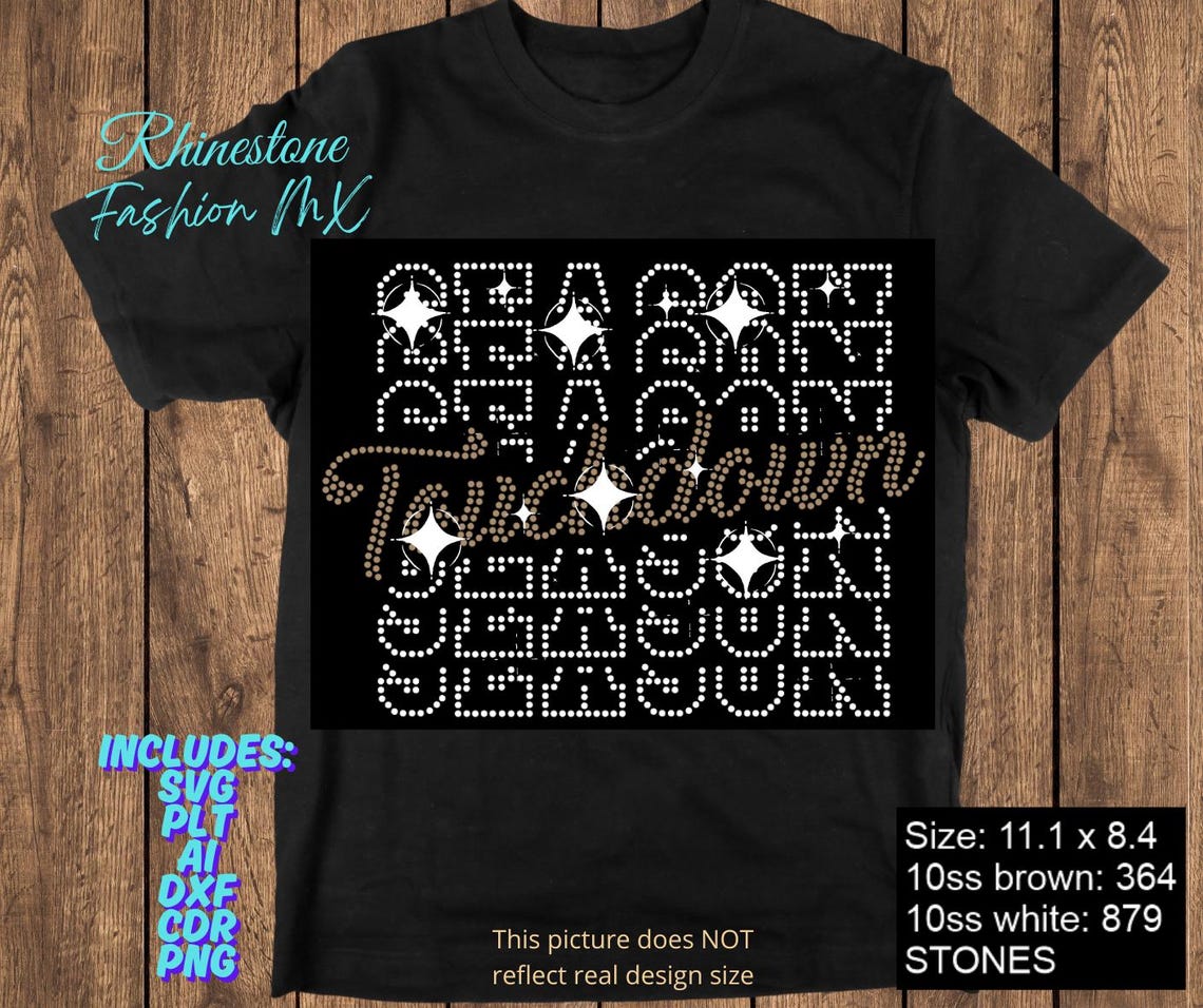 Touchdown Season Rhinestone Template | Football Bling Design | Game Day ...