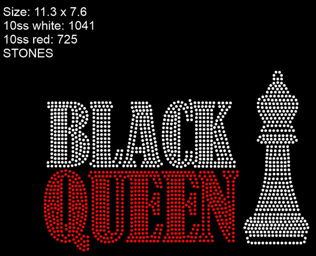 Instant Download Rhinestone Svg Plt Eps Dxf Design Black Queen Chess - Etsy