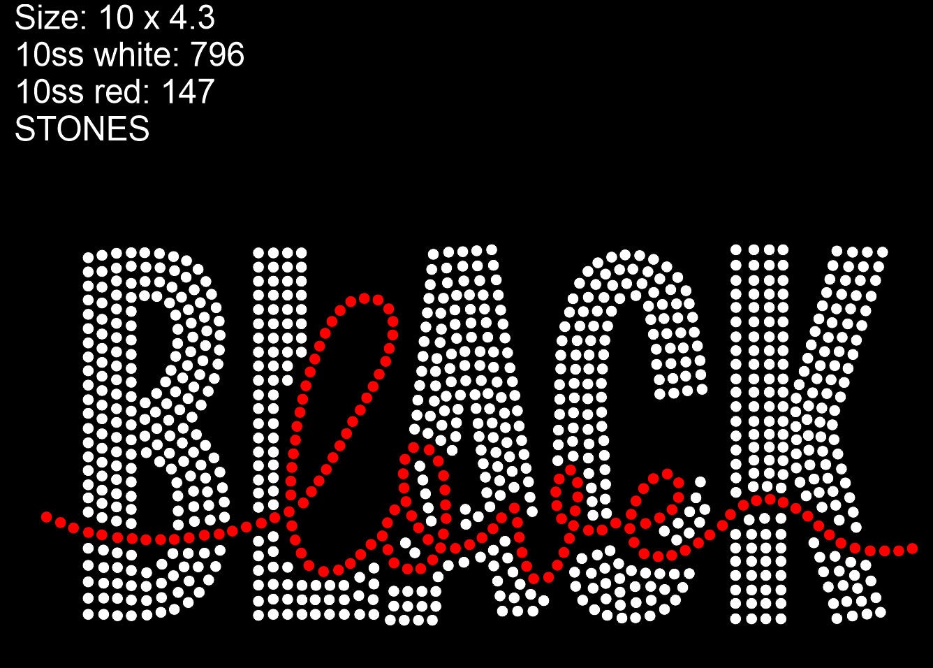 Black Love SVG Rhinestone Template - Etsy