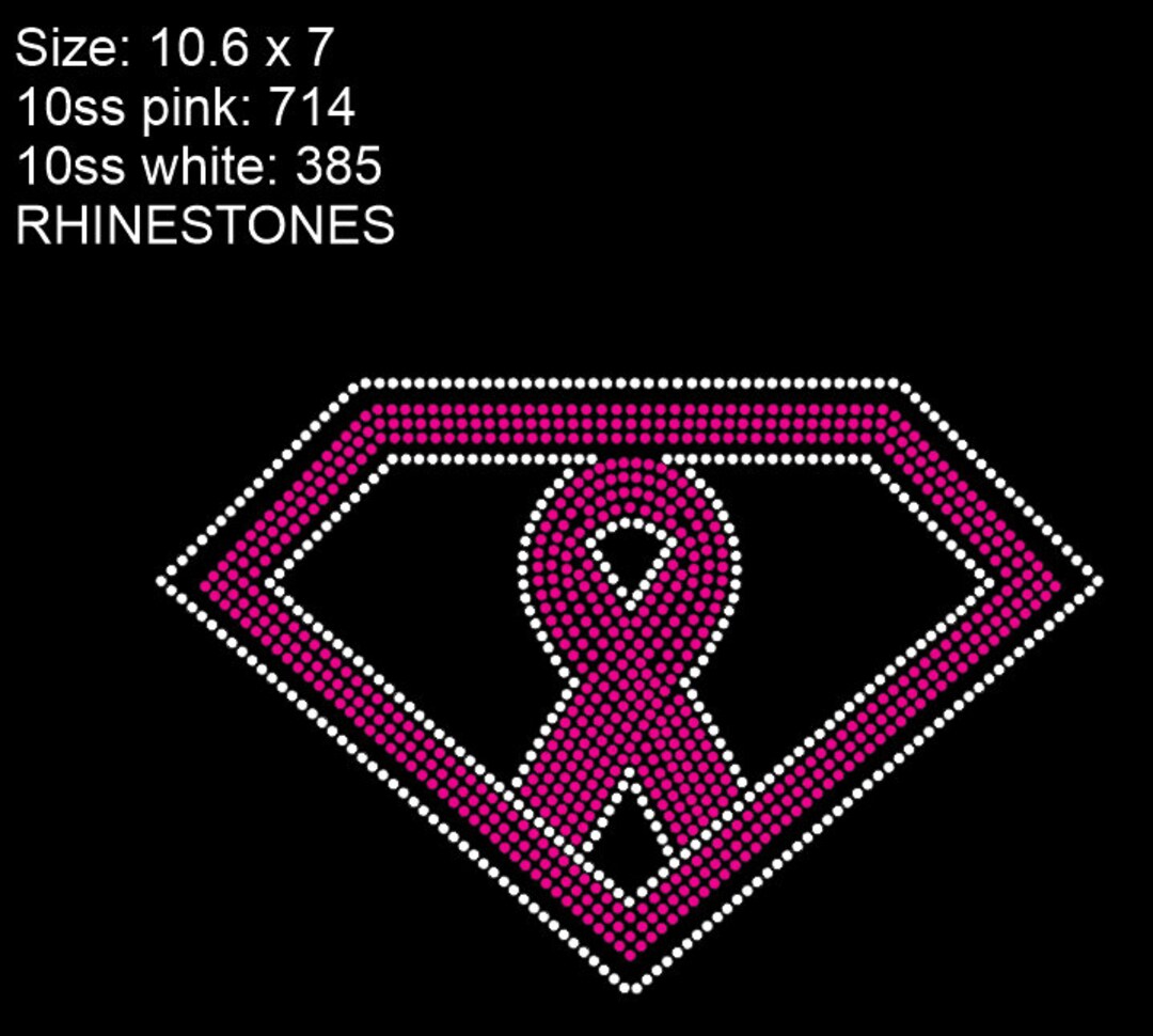 Super Cancer Awareness Ribbon Instant Download | Rhinestone Design ...