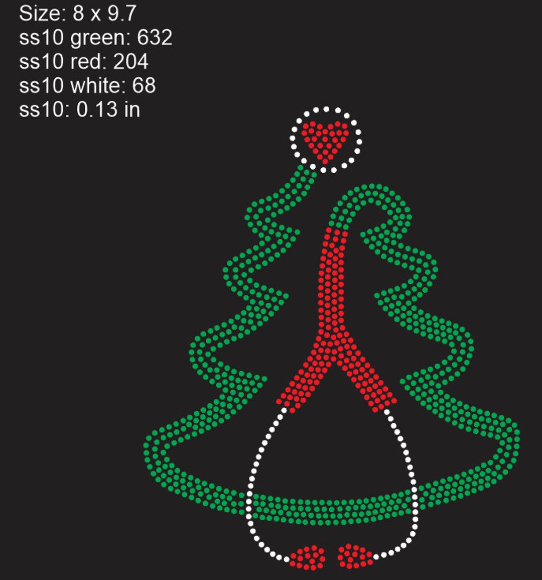 Christmas Tree Stethoscope Rhinestone Design - Etsy