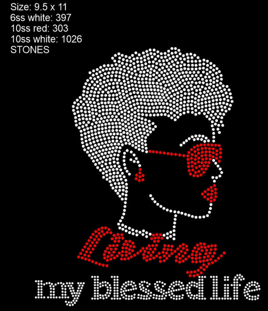 Living My Blessed Life Lady With Glasses Svg Instant Download ...