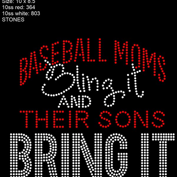 Softball Rhinestone Template - Etsy