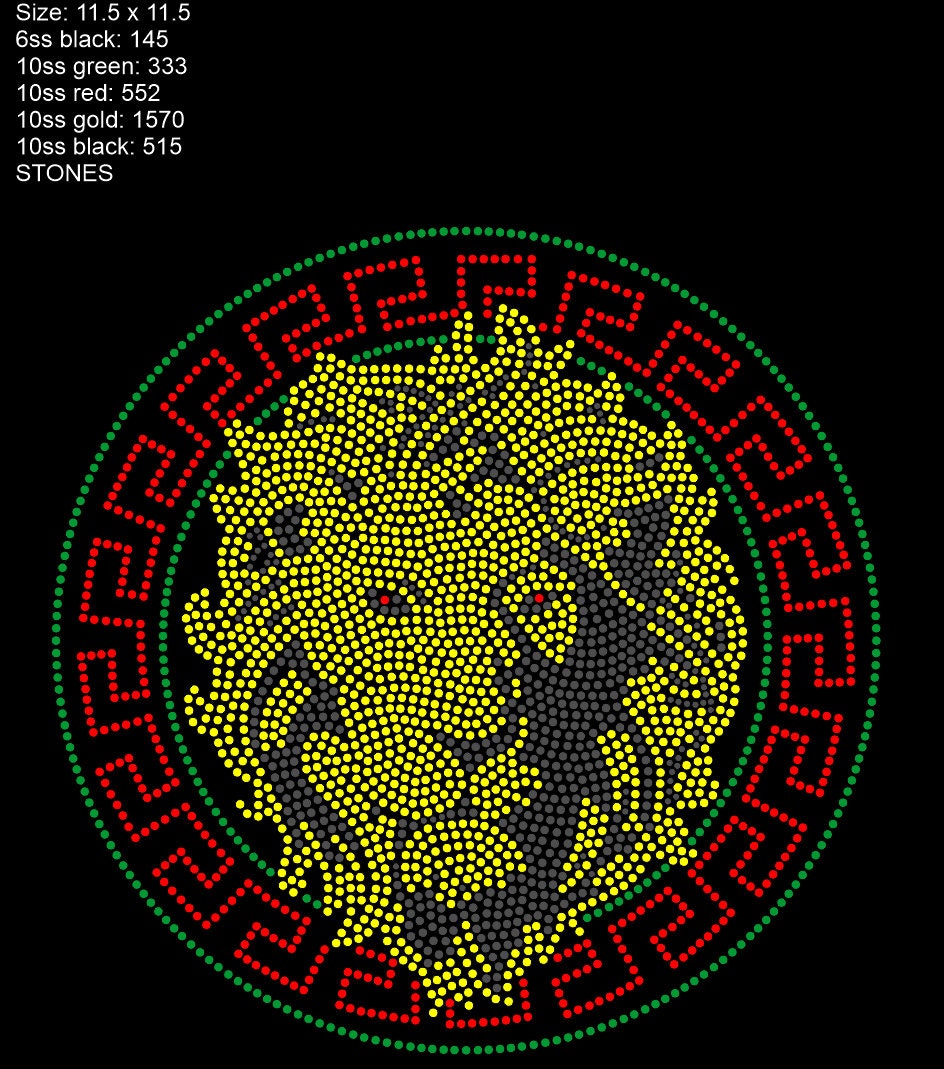Lion SVG Rhinestone Design - Etsy