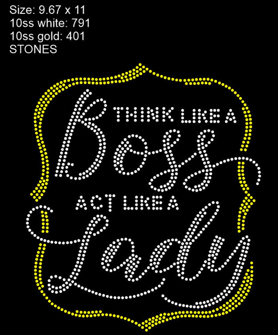 Instant Download SVG Rhinestone Template Boss Lady Pink Frame - Etsy