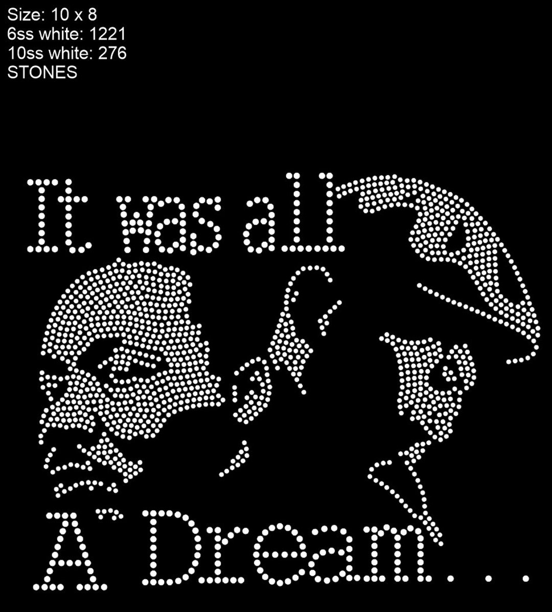 Instant Download Rhinestone Template Svg Plt Ai Cdr Dxf It Was All a ...