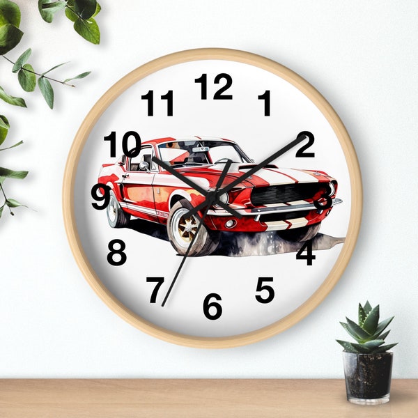 Ford Mustang Wall Clock - Etsy