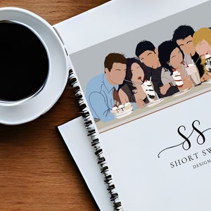 Friends Cast Milkshake Silhouette, Clipart, Decal, Vector Digital ...