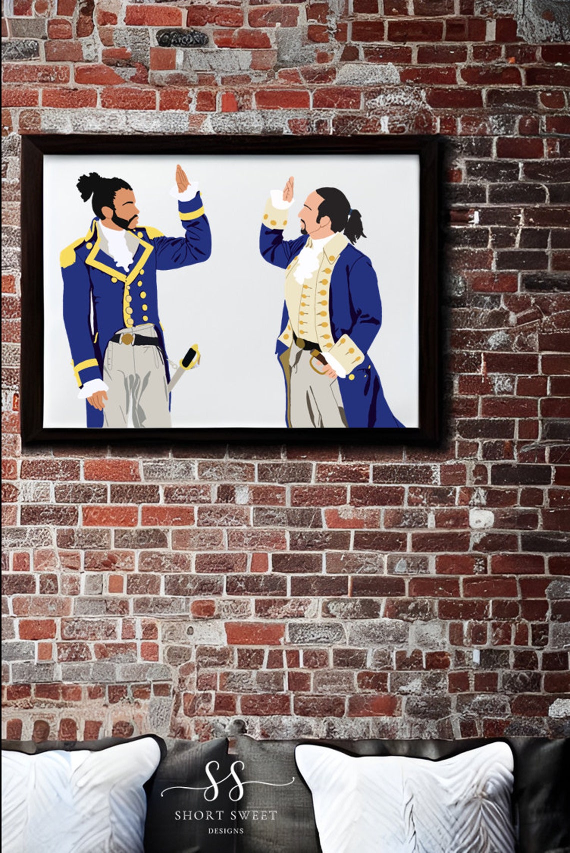Hamilton and Lafayette Silhouette, Clipart, Decal, Vector Digital Art ...