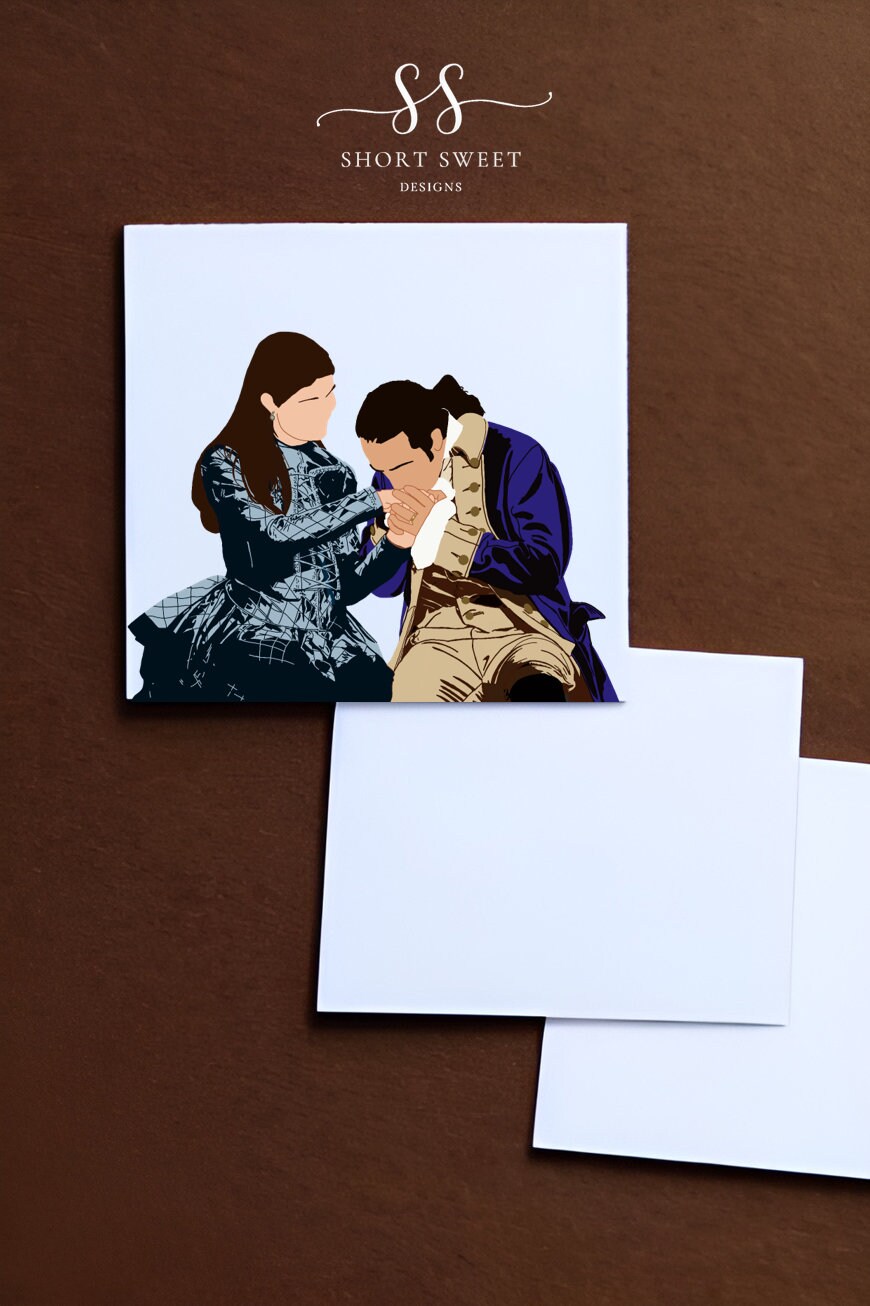 Alexander and Eliza Hamilton Silhouette, Clipart, Decal, Vector Digital ...