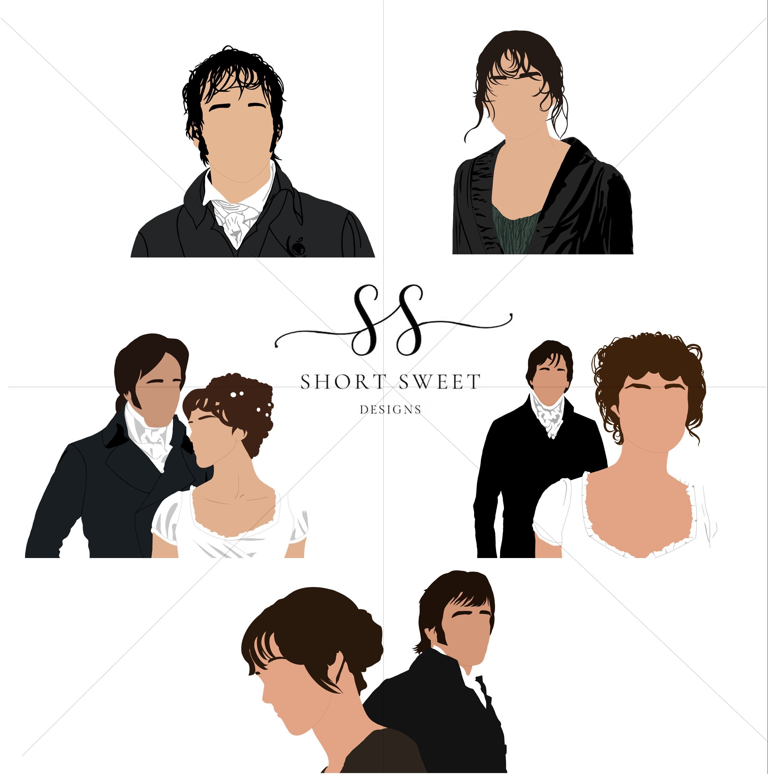 Pride and Prejudice BUNDLE - 5 Digital Copies of Elizabeth and Mr ...
