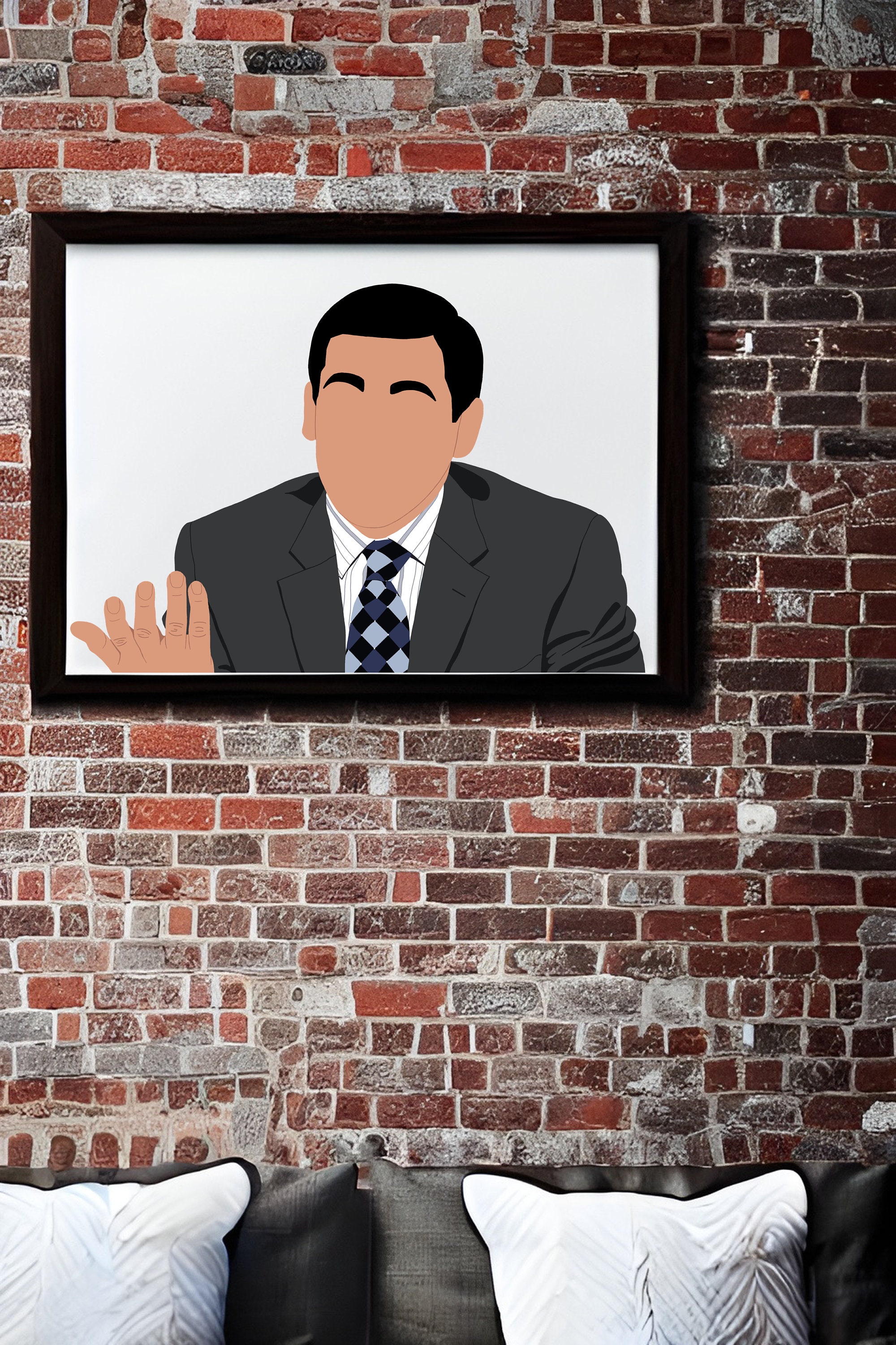 Michael Scott - the Office Silhouette, Clipart, Decal, Vector- Digital ...