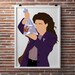 Elaine With Fish Silhouette – Seinfeld Vector Clipart (digital Download ...