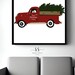 Christmas Tree Truck Clipart Decal Vector Digital Download - Etsy