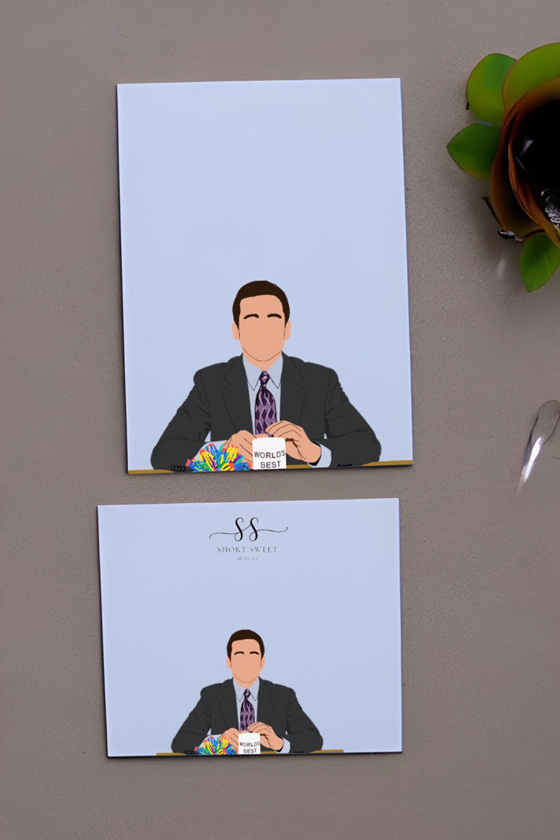 Michael Scott Silhouette Clipart – World's Boss Vector Art (digital ...
