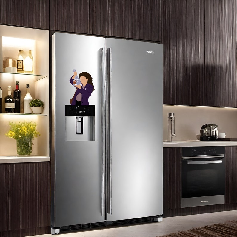 Seinfeld Elaine With Fish in Parking Lot Silhouette, Clipart, Decal ...