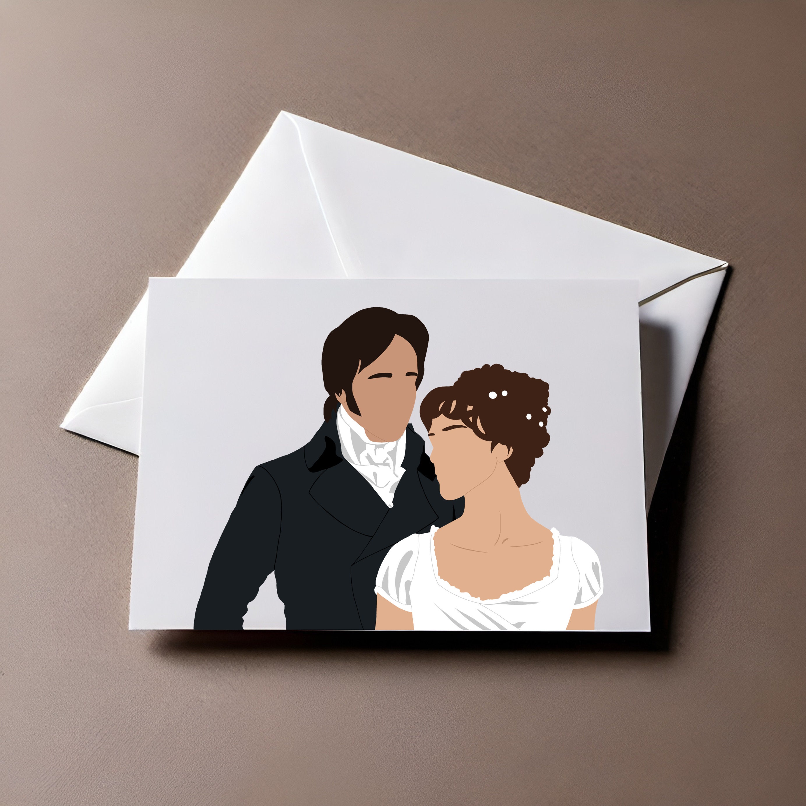 Darcy and Elizabeth Dancing - Pride & Prejudice Silhouette, Clipart ...