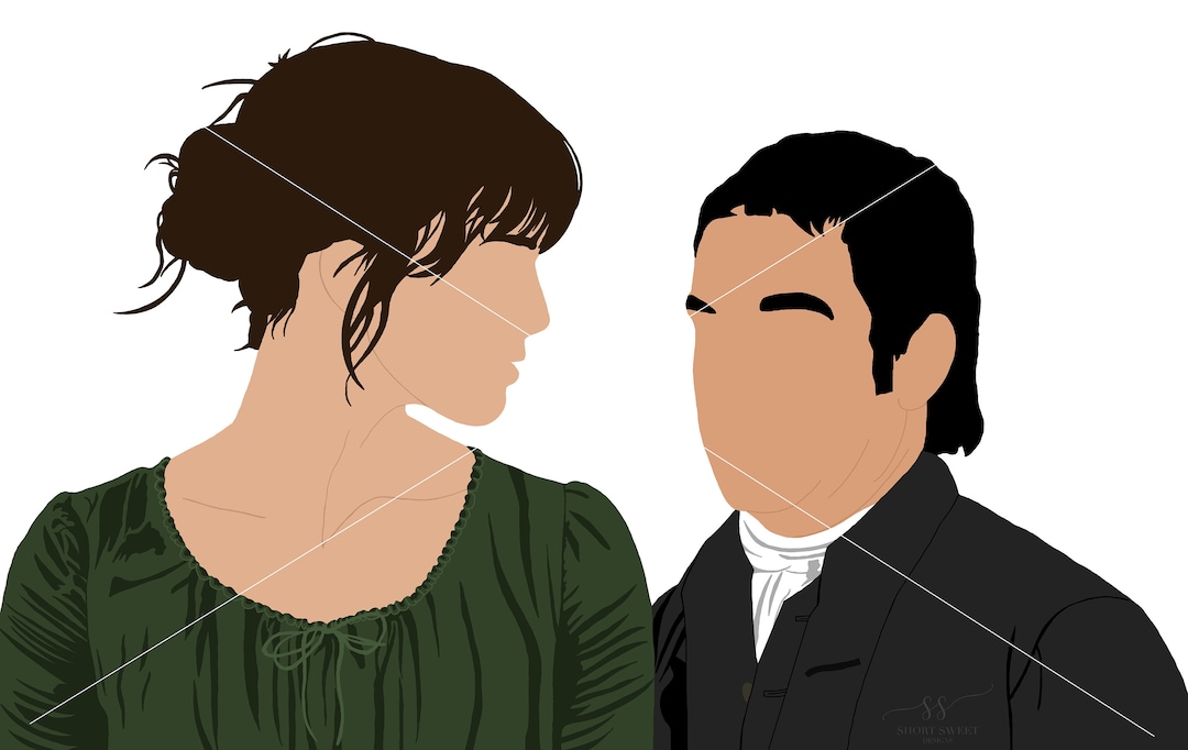 Elizabeth Bennett and Mr. Collins - Pride & Prejudice Silhouette ...