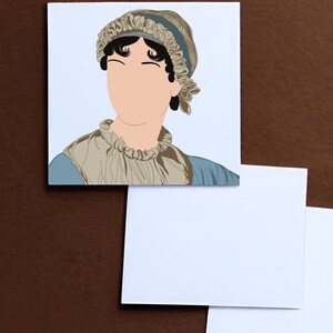 Jane Austen Portrait Silhouette, Clipart, Decal, Vector- Digital ...