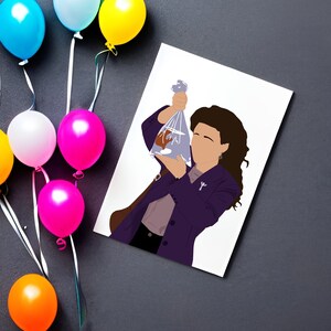 Elaine With Fish Silhouette – Seinfeld Vector Clipart (digital Download ...