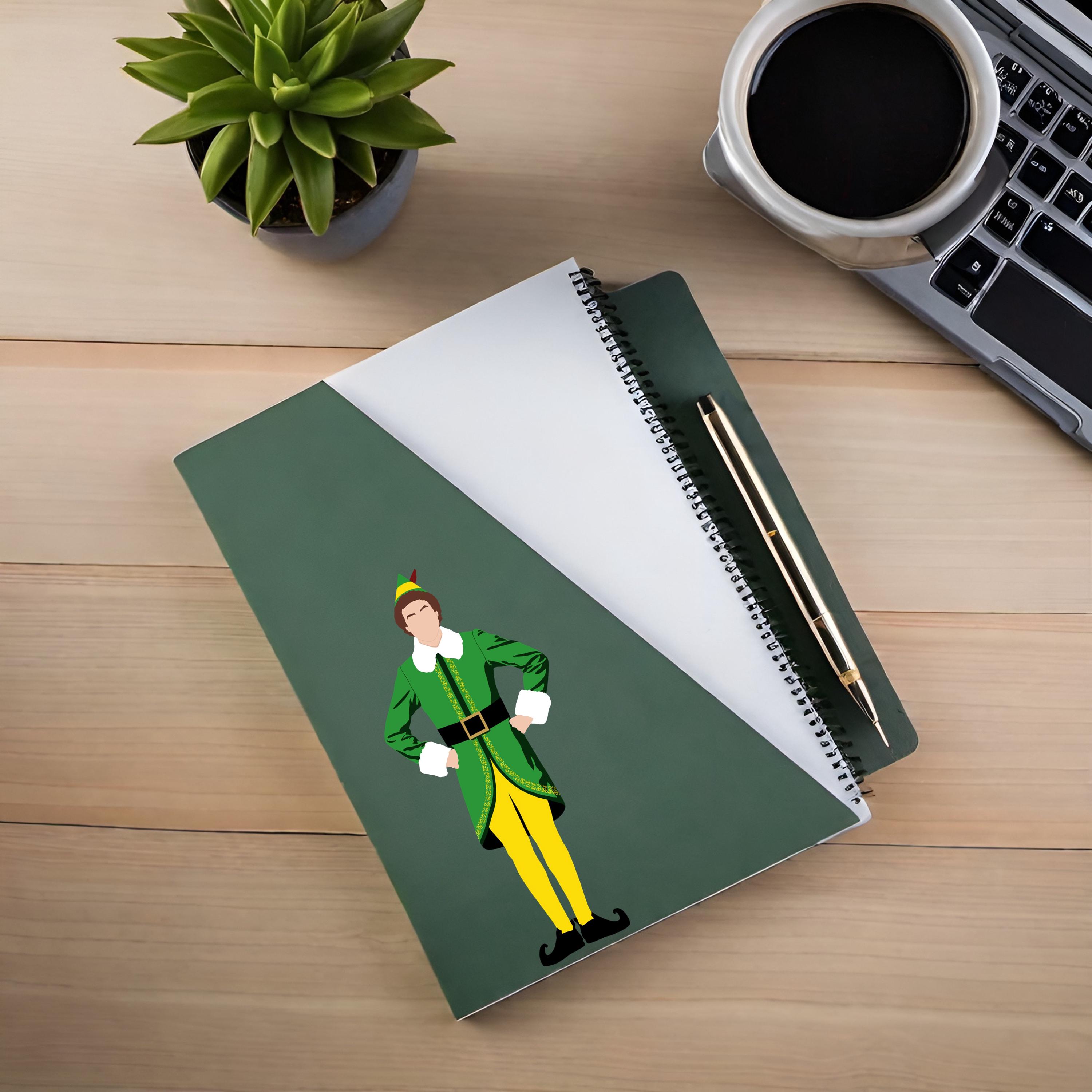 Buddy the Elf Standing- Christmas Silhouette, Clipart, Decal, Vector ...