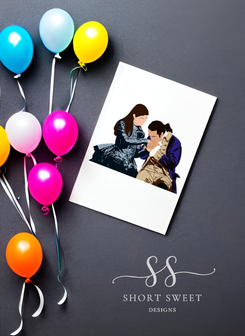 Alexander and Eliza Hamilton Silhouette, Clipart, Decal, Vector Digital ...