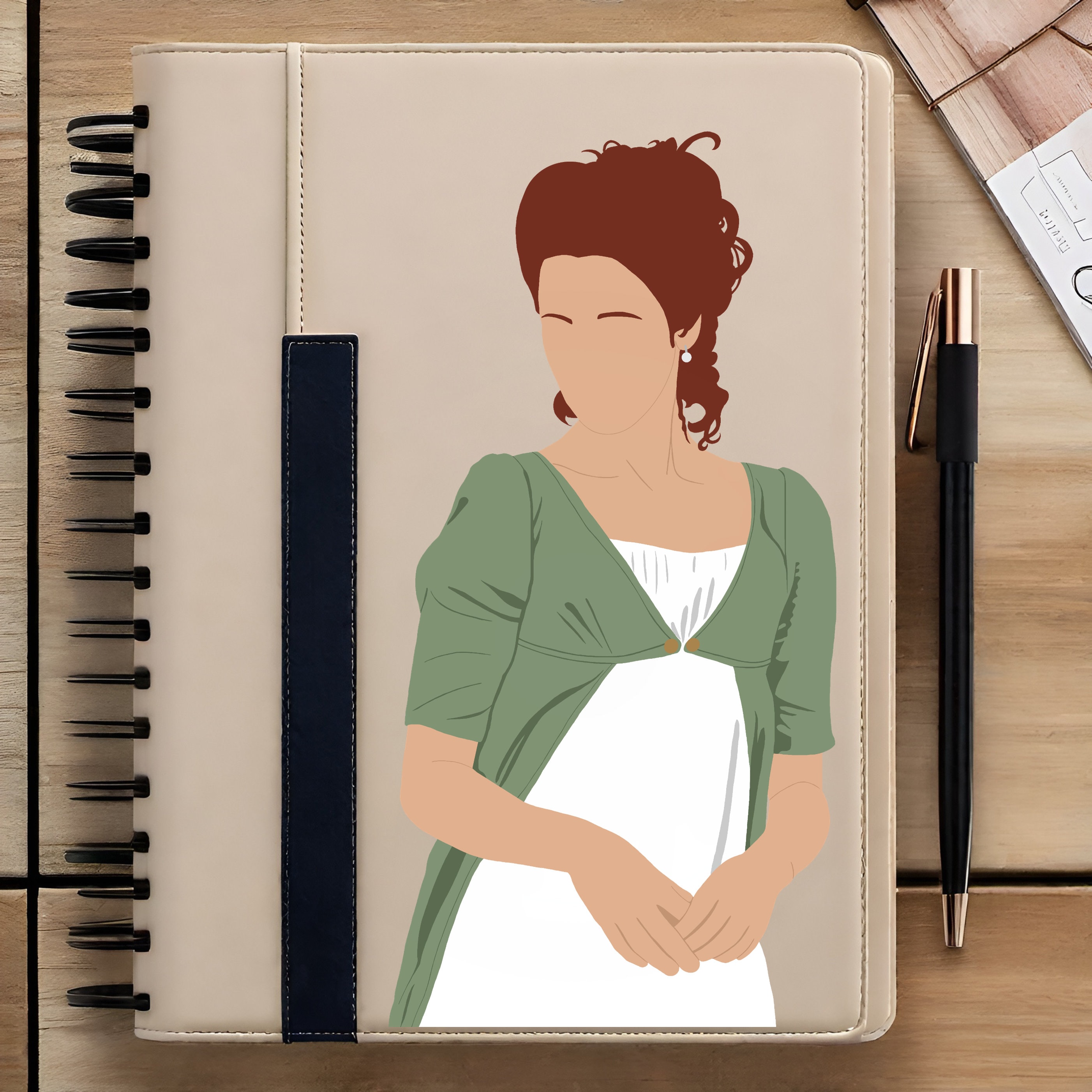 Caroline Bingley - Pride & Prejudice Silhouette, Clipart, Decal, Vector ...