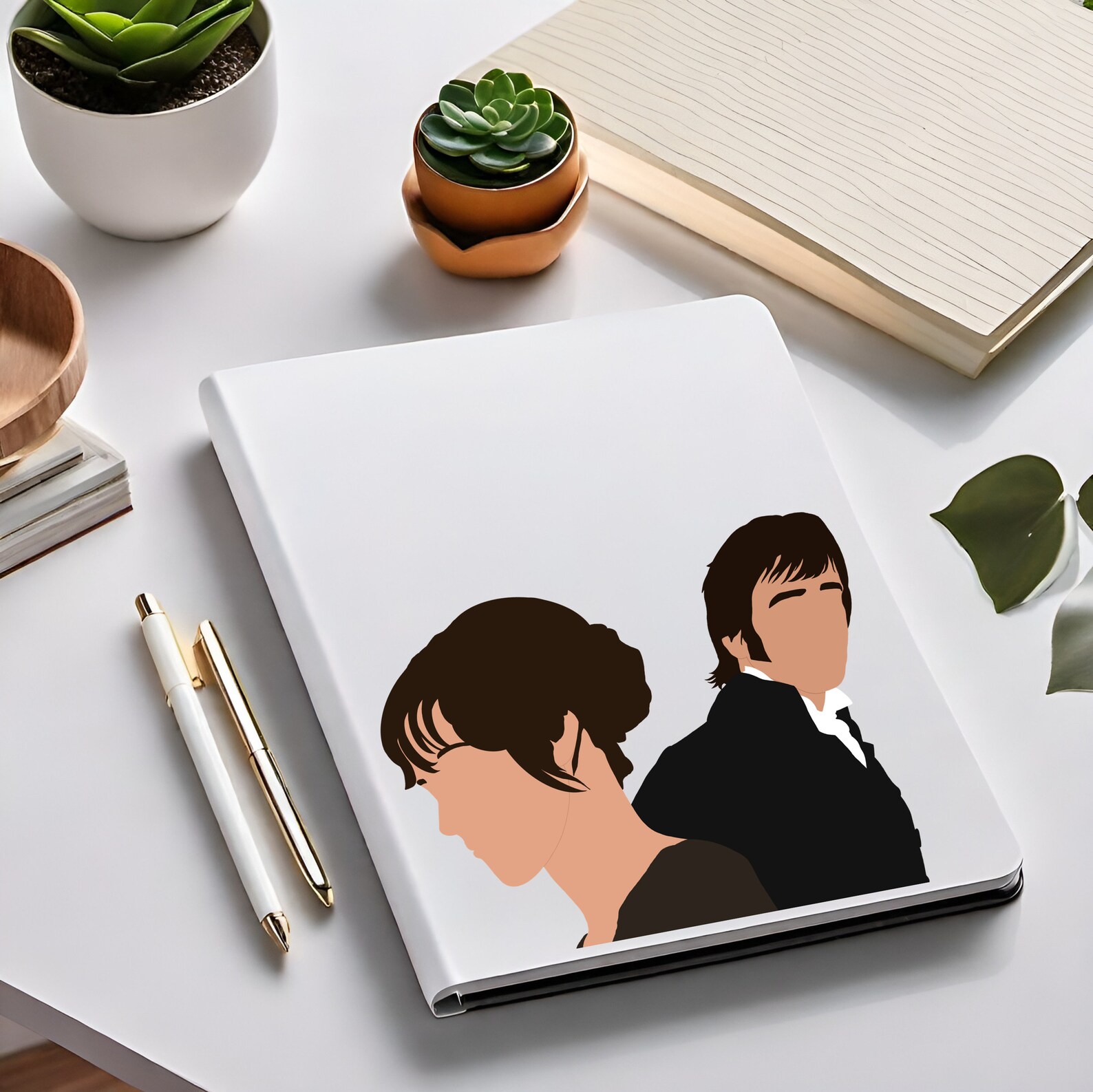 Pride and Prejudice Clipart Bundle: Elizabeth and Mr. Darcy PNG ...