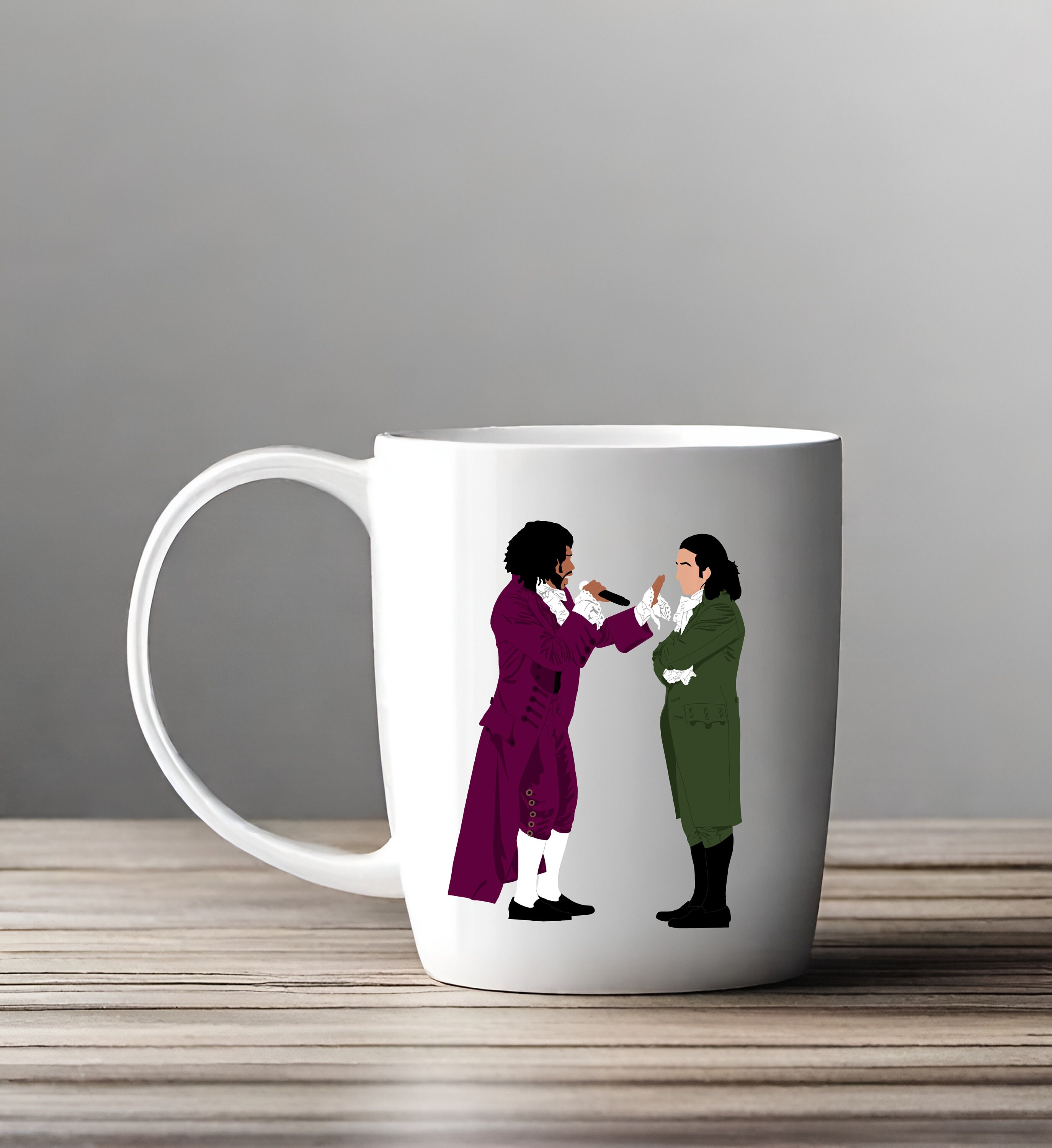 Alexander Hamilton and Thomas Jefferson Debate Hamilton Silhouette ...