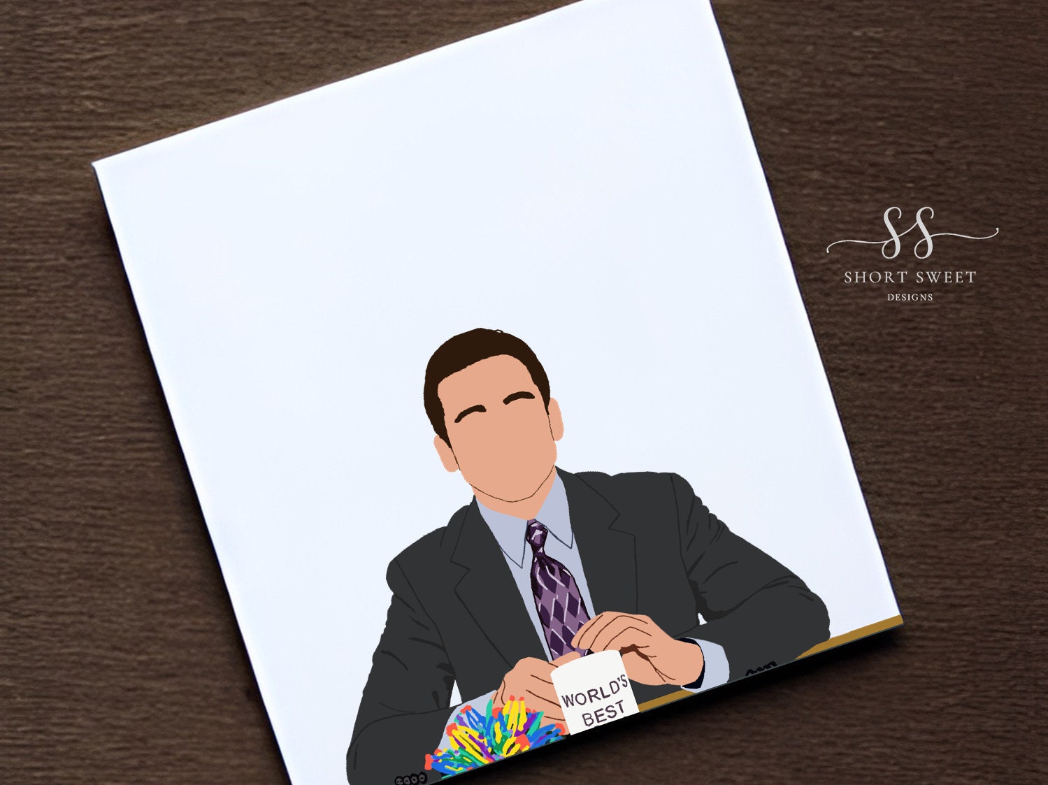 Michael Scott Silhouette Clipart – World's Boss Vector Art (digital ...
