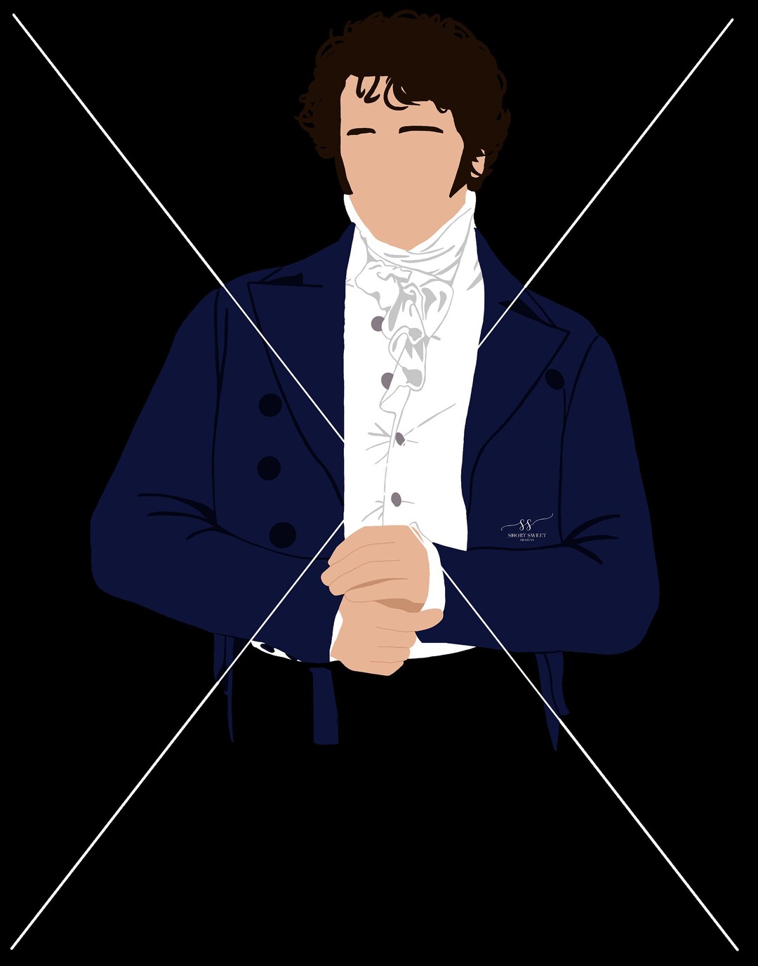 Digital Copy of Pride and Prejudice- Mr Darcy Style - Silhouette ...