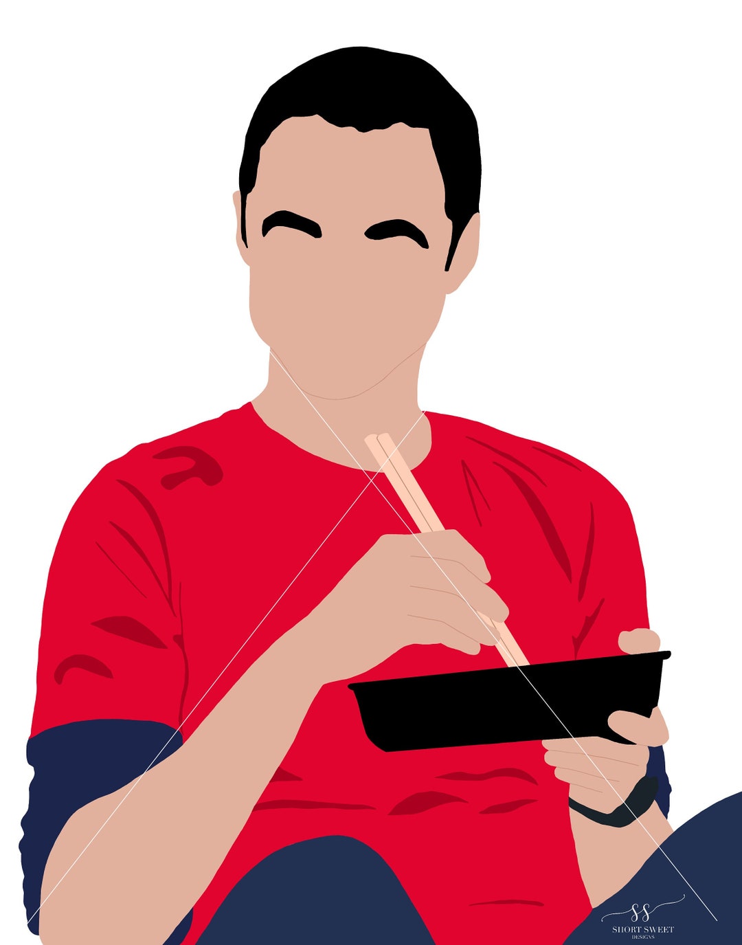 Sheldon Cooper Silhouette: Big Bang Theory Clipart (digital Download ...